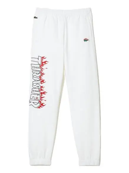 Lacoste X Thrasher Oversized Track Pants - White