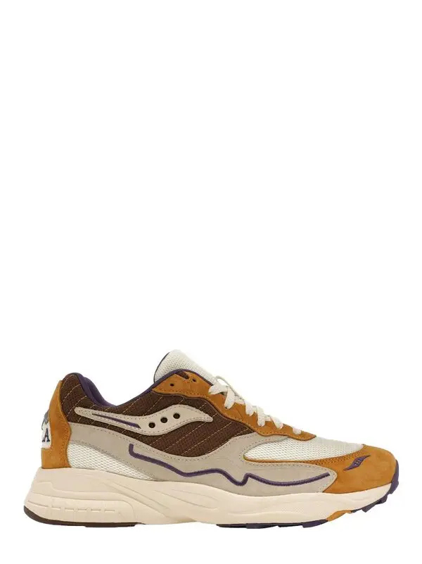 Saucony 3d Grid Hurricane Claima Claim A Seat Nolain Sneakers - Purple/tan