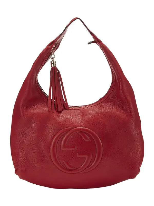 Gucci Soho Hobo Bag - Red