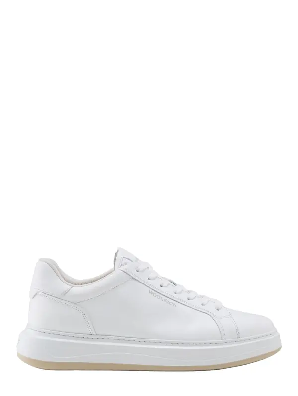 Woolrich Classic Arrow Leather Sneakers - White