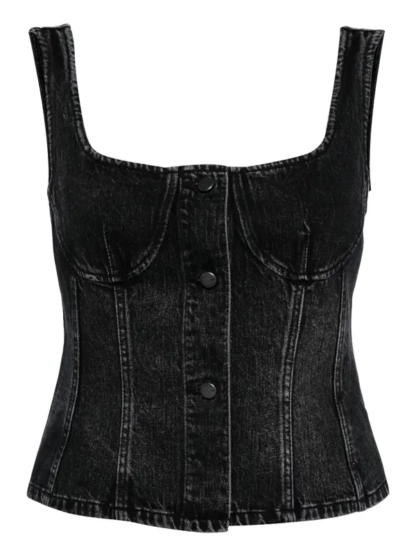 JNBY Corset Denim Top - Blue