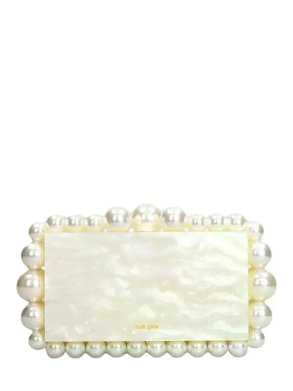 Cult Gaia Eos Studded Clutch Bag - Neutrals