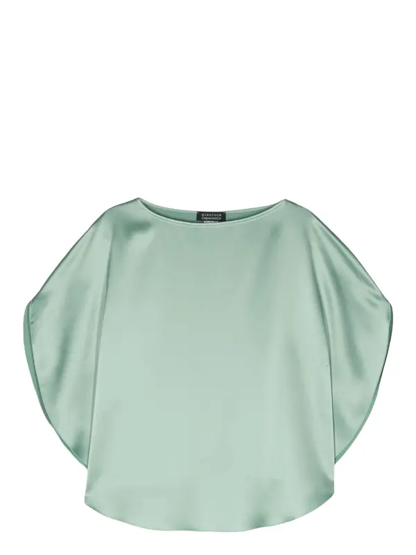 GIANLUCA CAPANNOLO Tonal Stitching Blouse - Green