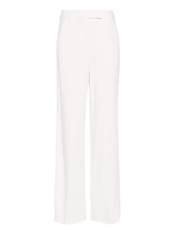 Lorena Antoniazzi Crepe Straight Trousers - Neutrals
