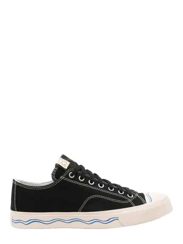 Visvim Skagway Lo Canvas Sneakers - Black