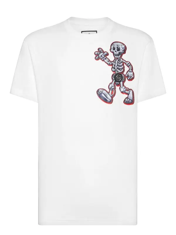 Philipp Plein Skully Gang Cotton T-shirt - White