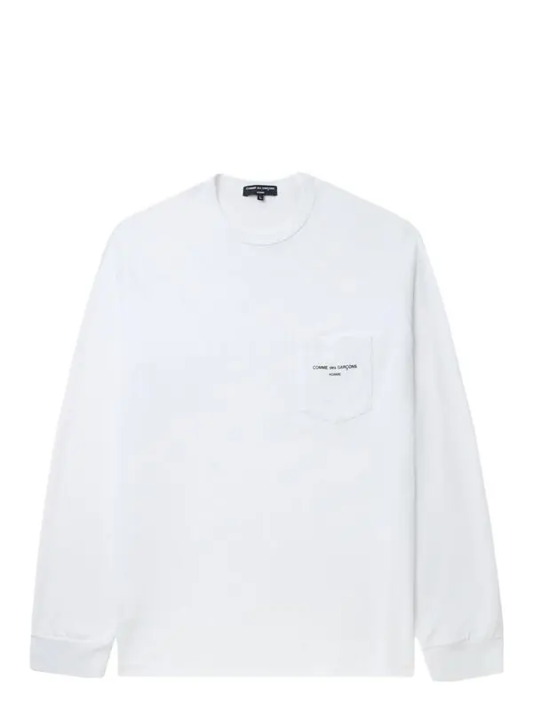 Comme Des Garçons Logo-print Cotton T-shirt - White