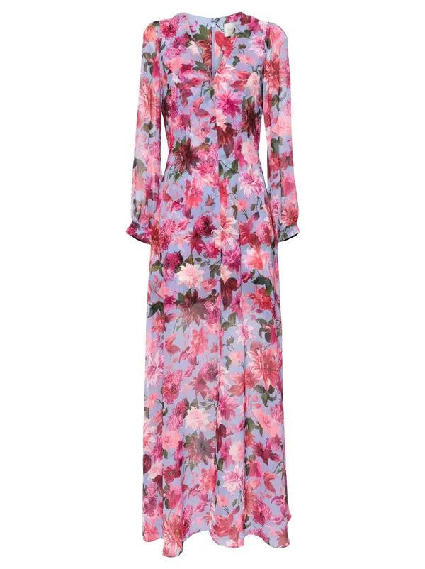 Sachin & Babi Penny Floral-print Gown - Black