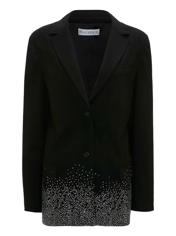 JW Anderson Crystal-embellished Blazer - Black