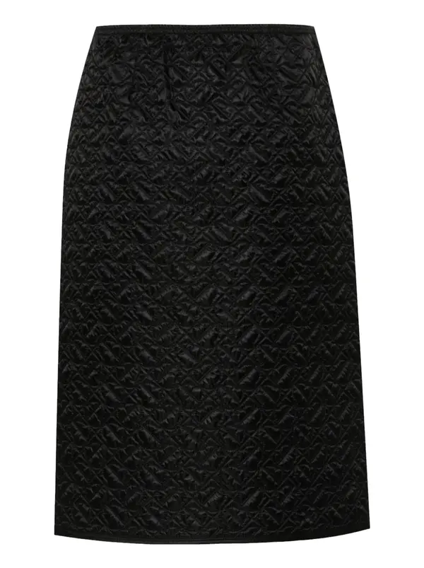 Moncler Quilted Pencil Skirt - Black