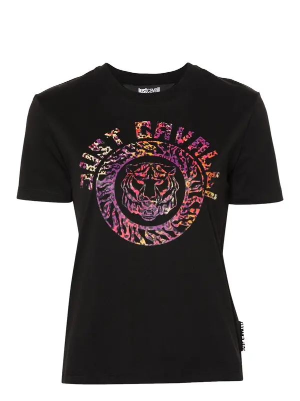 Just Cavalli Logo-print T-shirt - Black