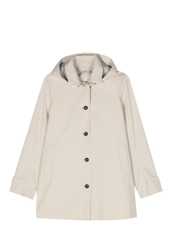 SAVE THE DUCK April Single-breasted Coat - Neutrals