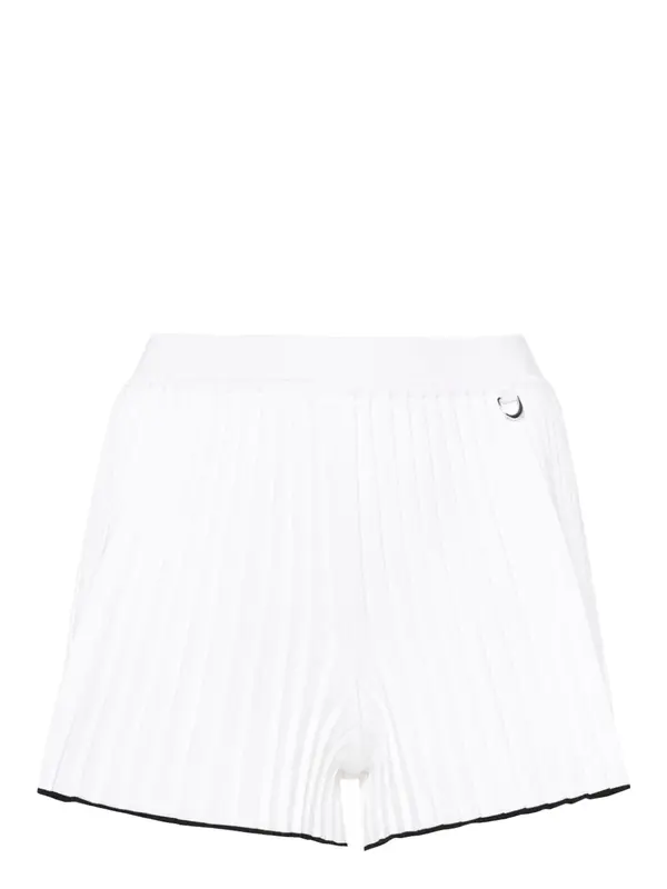 Jacquemus Le Short Maille Plissé Shorts - White