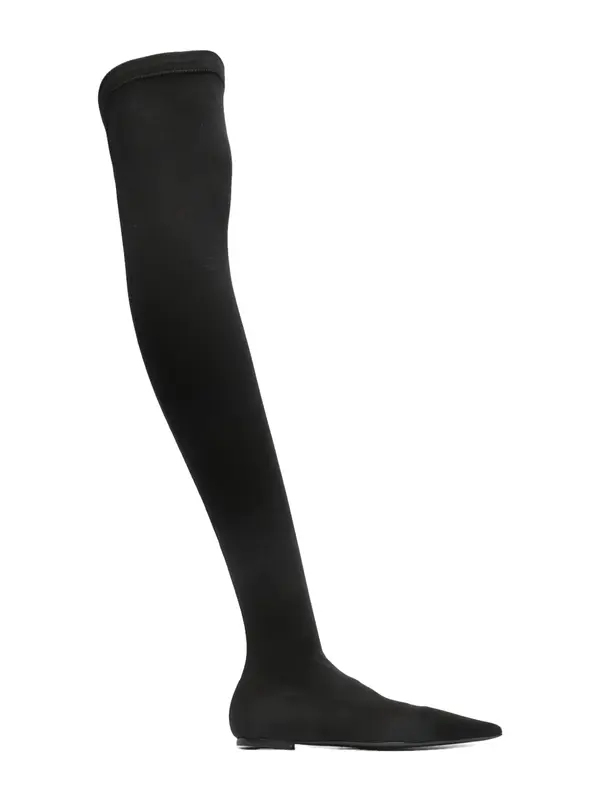 Dolce & Gabbana Thigh-high Flat Boots - Black