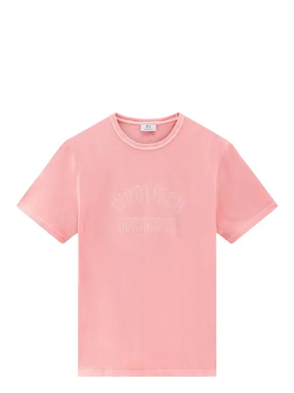 Woolrich Logo-print Cotton T-shirt - Pink