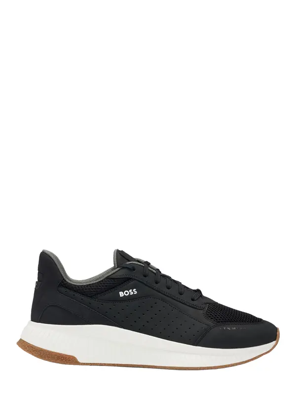 BOSS Leather Low-top Sneakers - Black