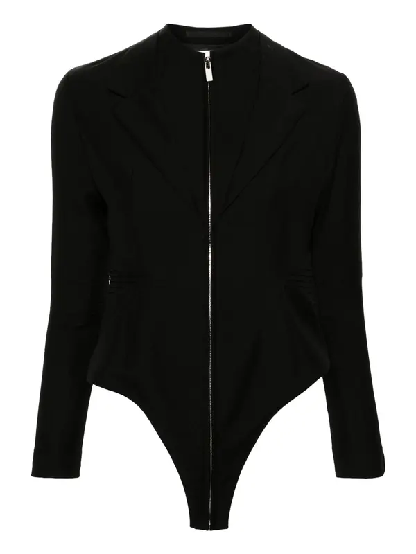 Noir Kei Ninomiya Pintuck-detailing Bodysuit - Black