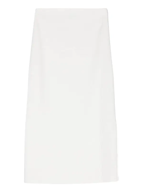 Lorena Antoniazzi Ribbed Knit Pencil Skirt - White