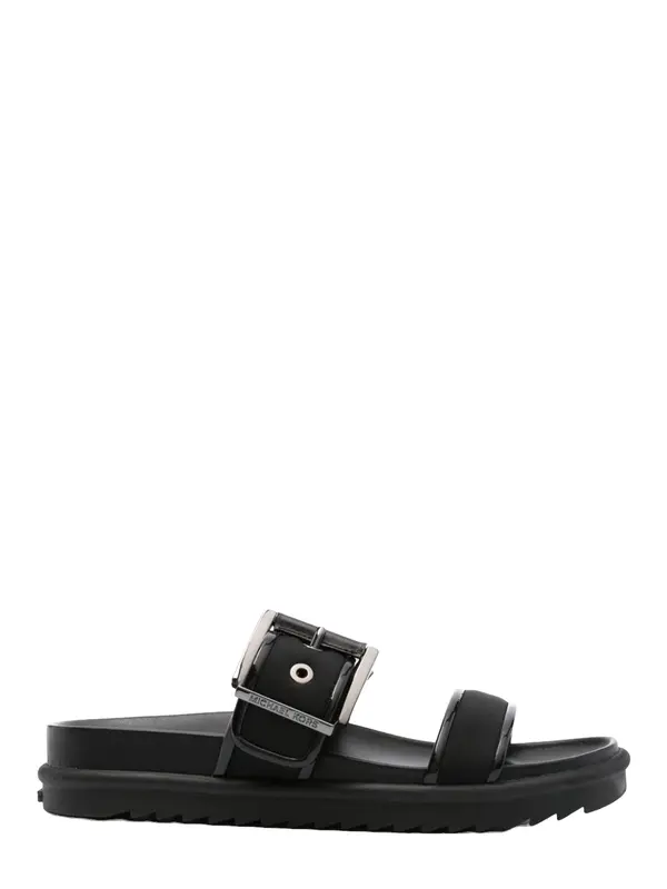Michael Kors Colby Leather Sandals - Black
