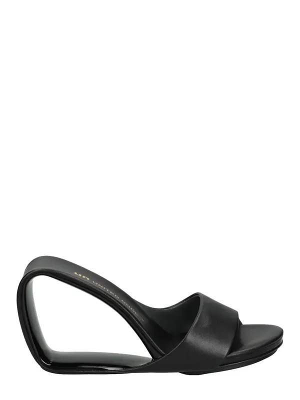 United Nude Mobius 65mm Leather Sandals - Black