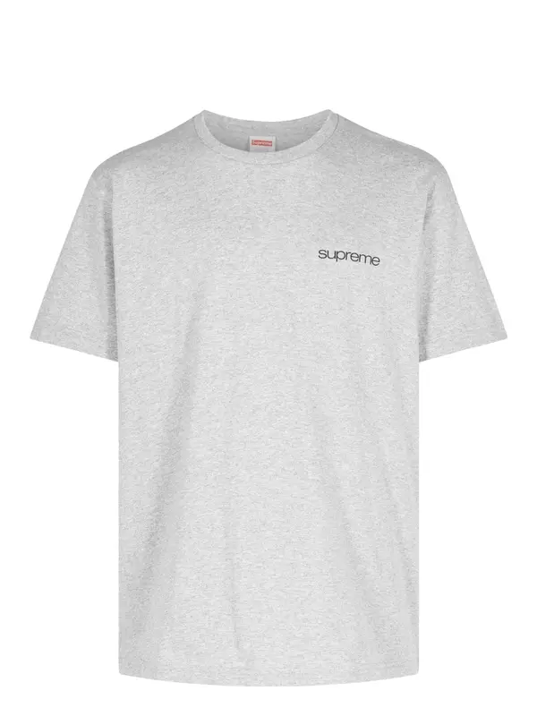 Supreme Logo-print Cotton T-shirt - Grey