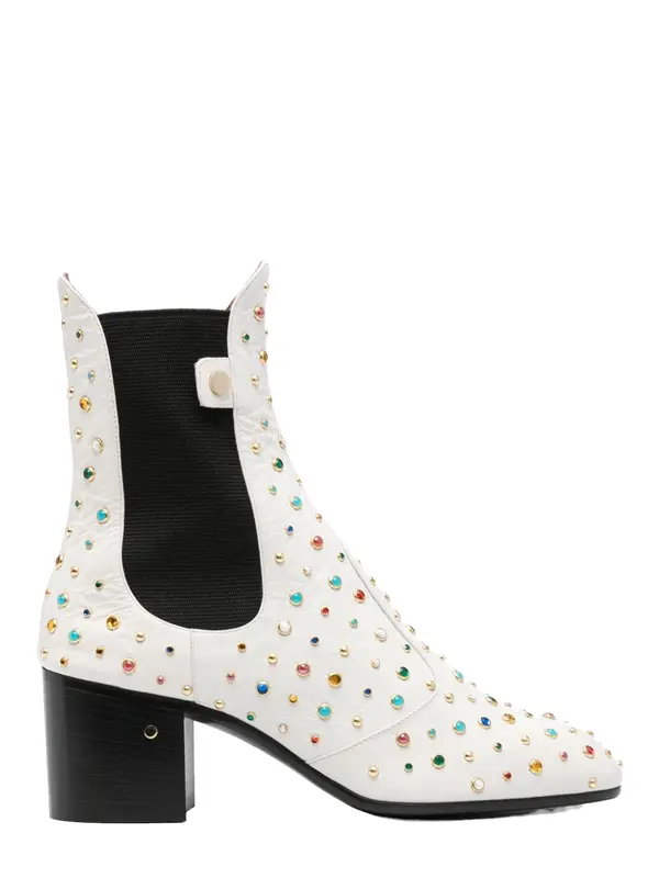 Laurence Dacade Angie 60mm Leather Boots - White