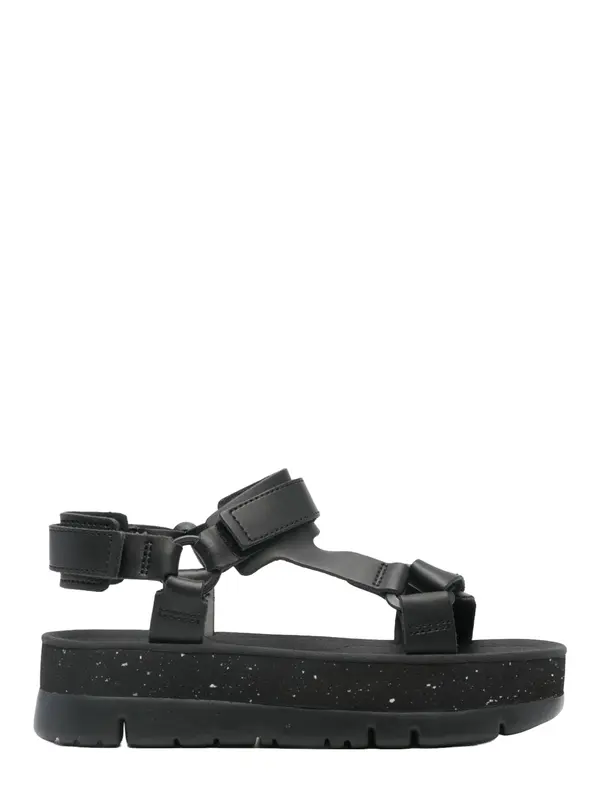 Camper Lasted Leather Sandals - Black