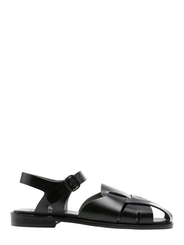 Hereu Pedra Leather Sandals - Black