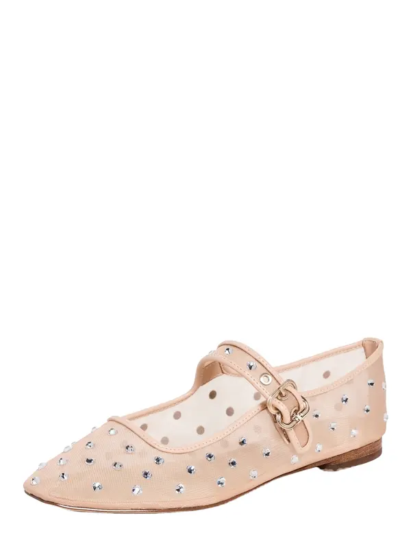 Sam Edelman Michaela Mesh Ballet Flats - Vintage Pink