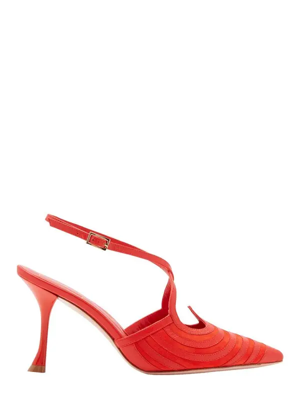 ROGER VIVIER I Love Vivier Slingback Pumps - Red