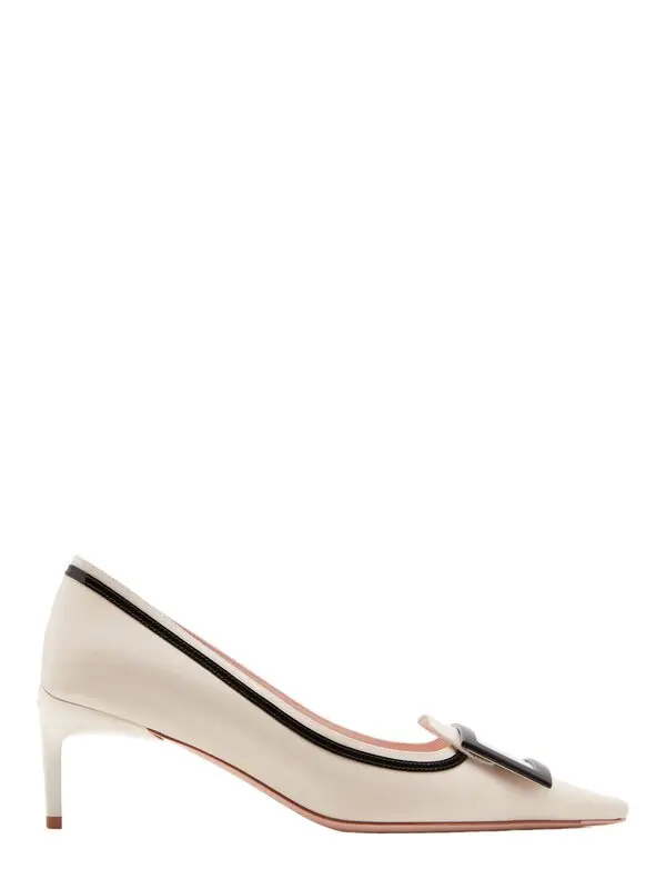 ROGER VIVIER Decollete Leather Pumps - White