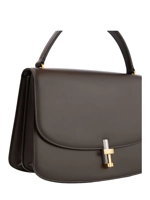 THE ROW Sofia 11.75 Leather Tote Bag - Brown