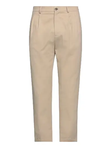 DANIELE ALESSANDRINI Pants Size Cotton, Elastane - Beige