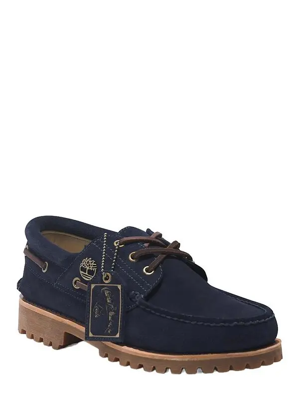 Timberland C. F. Stead Indigo Suede Boat Shoes - Dark Blue