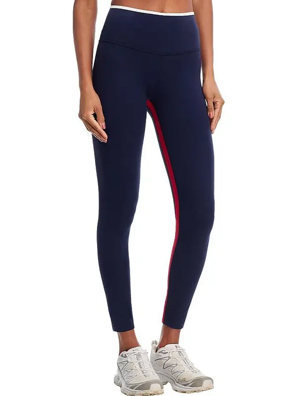 Splits59 High Waisted 7/8 Leggings - Indigo/white