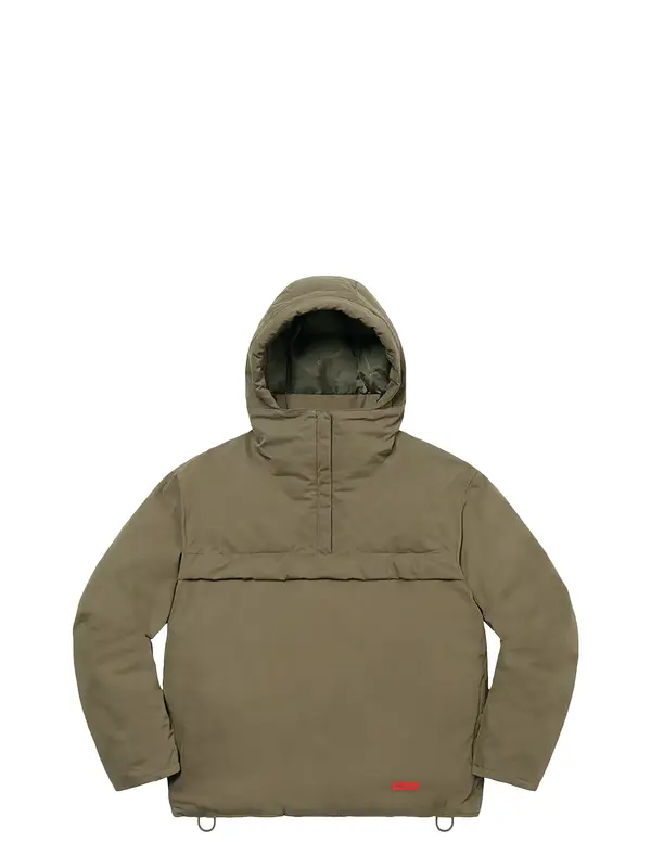 Supreme Hooded Down Pullover - Green