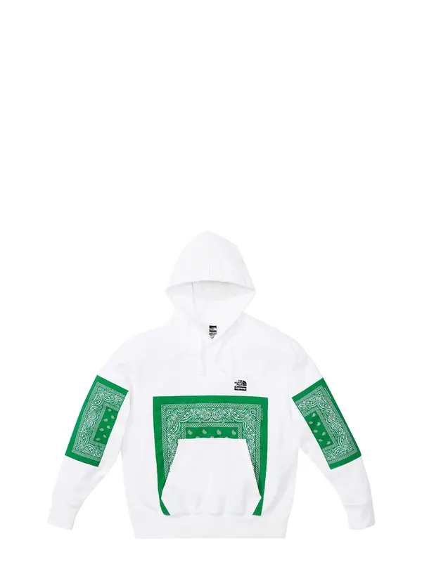 Supreme X The North Face Bandana Hooded Sweatshirt - White