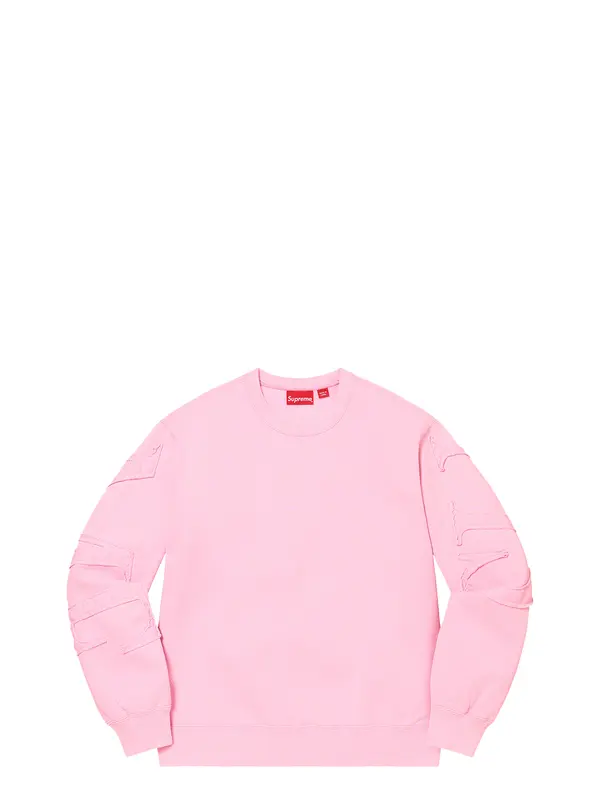 Supreme Tonal Appliqué Crewneck - Pink