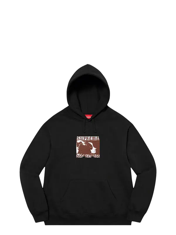 Supreme Dog Eat Dog Hooded Sweatshirt - Black