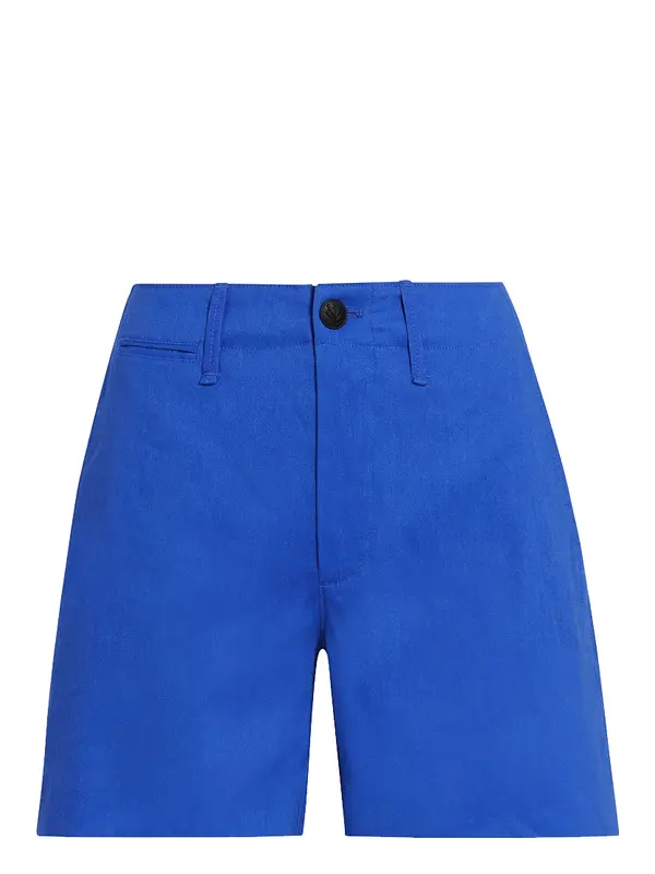 Rag & Bone Sofie Linen-blend Shorts - Bright Blue