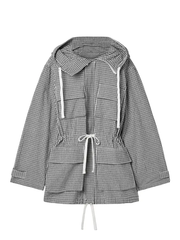 Proenza Schouler White Label Nina Gingham Cotton And Linen-blend Jacket - Multi