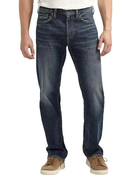 SILVER JEANS CO. Grayson Classic Straight Leg Jeans - Indigo