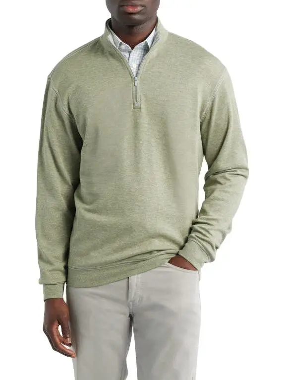 Johnnie-o Hanks Quarter-zip Pullover - Pesto