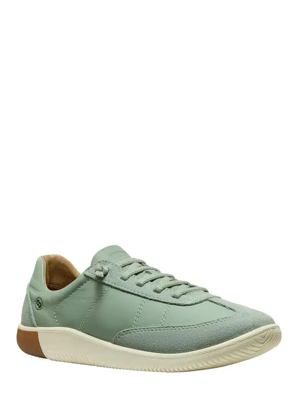 Keen Knx Leather Sneakers - Iceberg Green/birch
