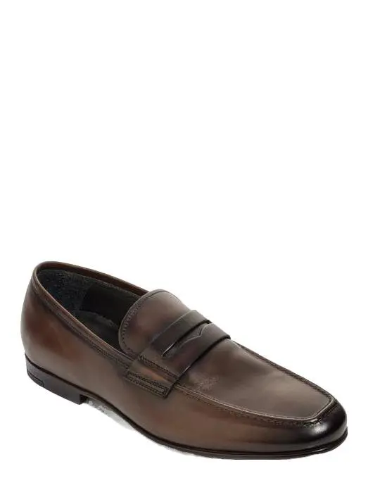 To Boot New York Alek Penny Loafer - Burnished Brown