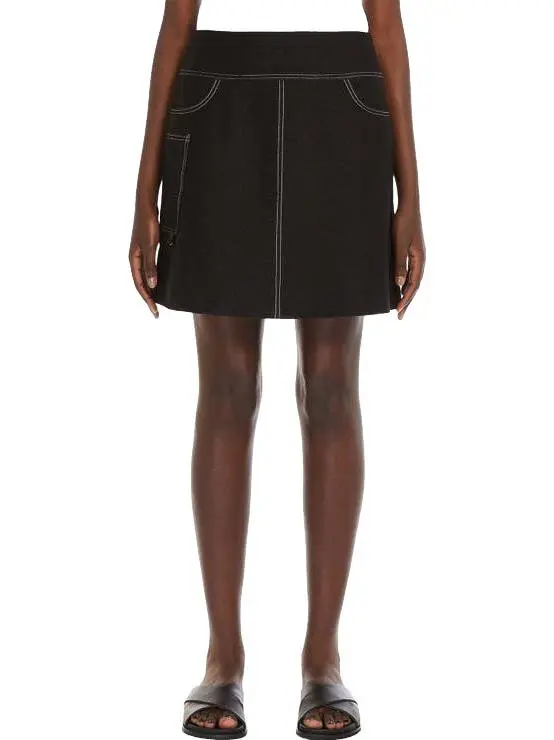 Max Mara Nablus Jersey Skirt - Black
