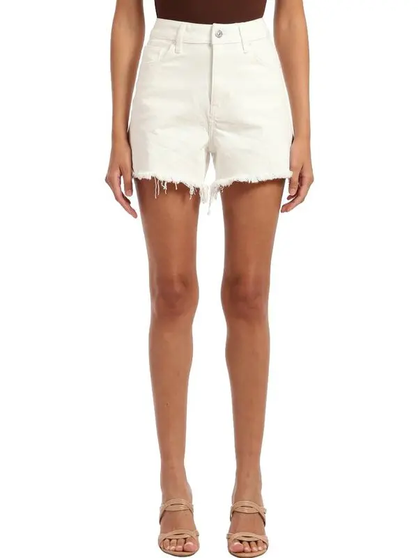 MAVI Heidi High-waist Denim Shorts - Off White Denim