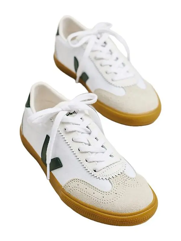VEJA Volley Canvas Sneakers - White/cryprus/natural