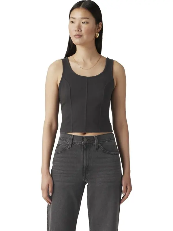 LEVI'S Mars Corset Tank Top - Caviar