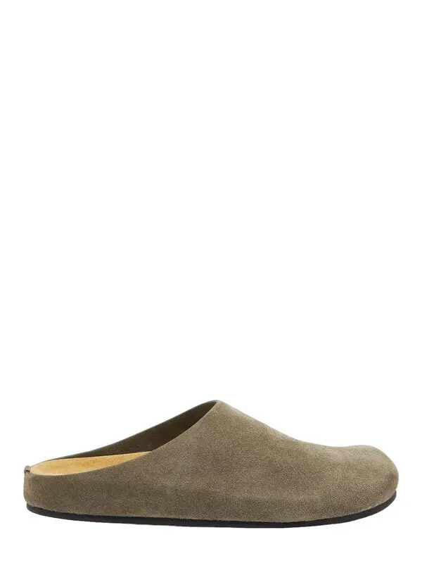 THE ROW Hugo Suede Mules - Brown